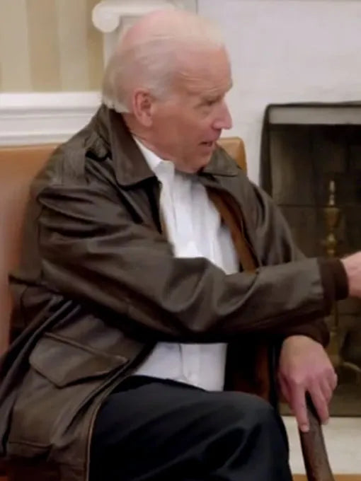 Joe Biden Aviator Jacket U.S. President Leather Jacket ...